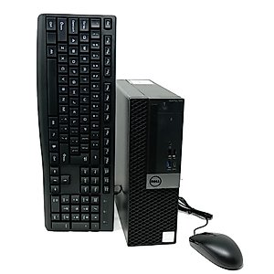 Dell Optiplex 7050 SFF Desktop Computer, Intel Core i5-7500 3.4Ghz, 8GB DDR4, 500GB SSD, Dual Display Support, WiFi, DisplayPort, HDMI, Windows 10 Pro 64 Bit, w/Keyboard & Mouse (Renewed)