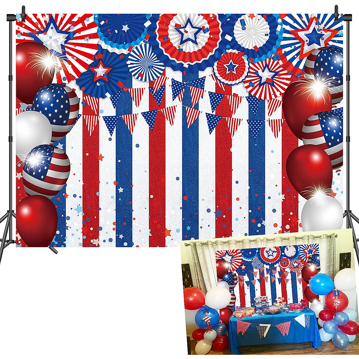 7x5ft Thank You Veterans Backdrop Veterans Day Banner Patriotic Thank You Background Memorial Day American Celebration Party Photo Booth Decor Supplies