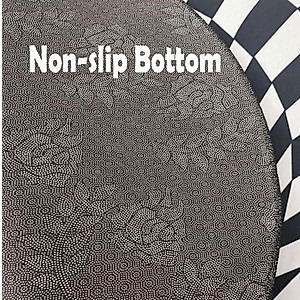 Round Mat Thick 63 x 63 Inch Hardwood Floor Anti Slip Gaming Chair Mat, Noise Canceling Office Desk Chair Mat, Office and Home Decoration