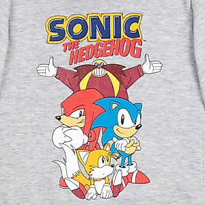 SEGA Sonic The Hedgehog And Friends Little Boys Fleece Hoodie Grey 7-8
