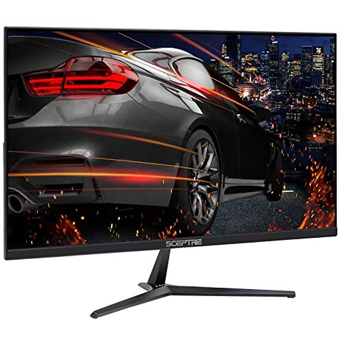 Sceptre E255B-1658A 25" FHD 1080p 165Hz 144Hz 1ms AMD FreeSync gaming LED Monitor 2x HDMI 2.0 1x DisplayPort RTS FPS Build-in Speakers, Machine Black, Metallic Black