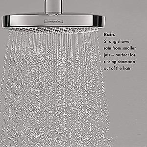 hansgrohe Croma Select E Complete Shower and Bathtub System Shower Set Modern 2-Spray Easy Control in Chrome, Rough and Shower Valve Included 2 GPM, 04910000