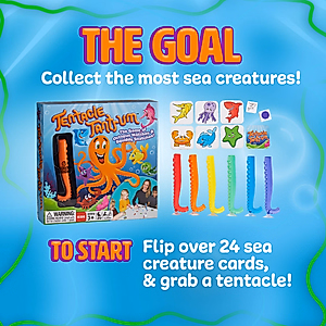 Continuum Games Tentacle Tantrum Fast-Paced Octopus Game of Matches and Squiddy Snatches | 2-6 Players, 20-Minute Play Time, Ages 3 and Up | Family Games for Kids and Adults