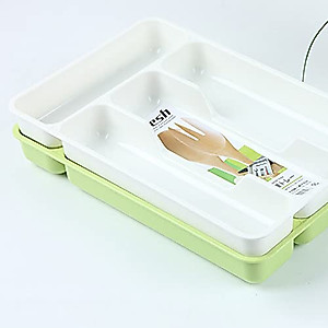 Ruzida Kitchen Tools Drawer Organizer Tray Spoon Forks Cutlery Separation Finishing Rack Storage Box