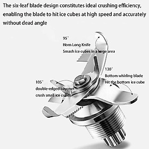 Commercial Blender Smoothie Maker,2L Electric Stand Mixer Blade Ice Crusher with Sound Enclosure,5 Presets,Silent Broken Wall Cooking Machine,For Smoothie, Fruits