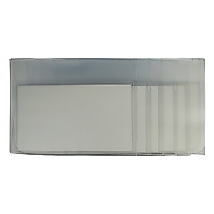 Bullz Heavy Duty Vinyl Plastic Secretary Inserts for Long Wallets- 6 Pages