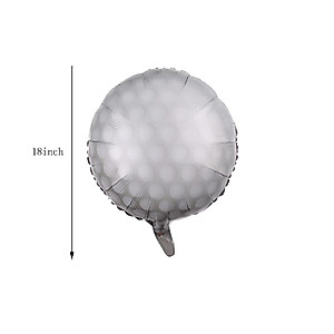 RS 6PCS Golf Foil Balloons Golf Cart Balloons Golf Ball Sports Balloons for Birthday Baby Shower Golf Themed Party Decorations Supplies