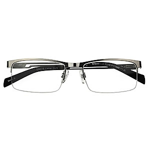 Foster Grant mens Latte Sunreaders® Segment Style Reading Glasses, Gunmetal/Transparent, 59 mm US