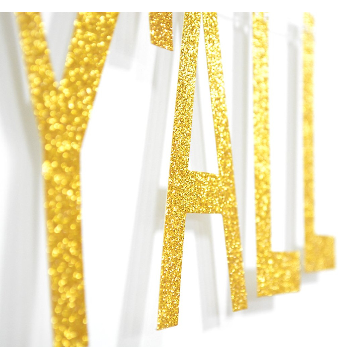 Qttier™ Cheers Y'All Gold Glitter Bunting Banner for Baby Shower Birthday Bachelorette Bridal Shower Wedding Engagement Party Decorations