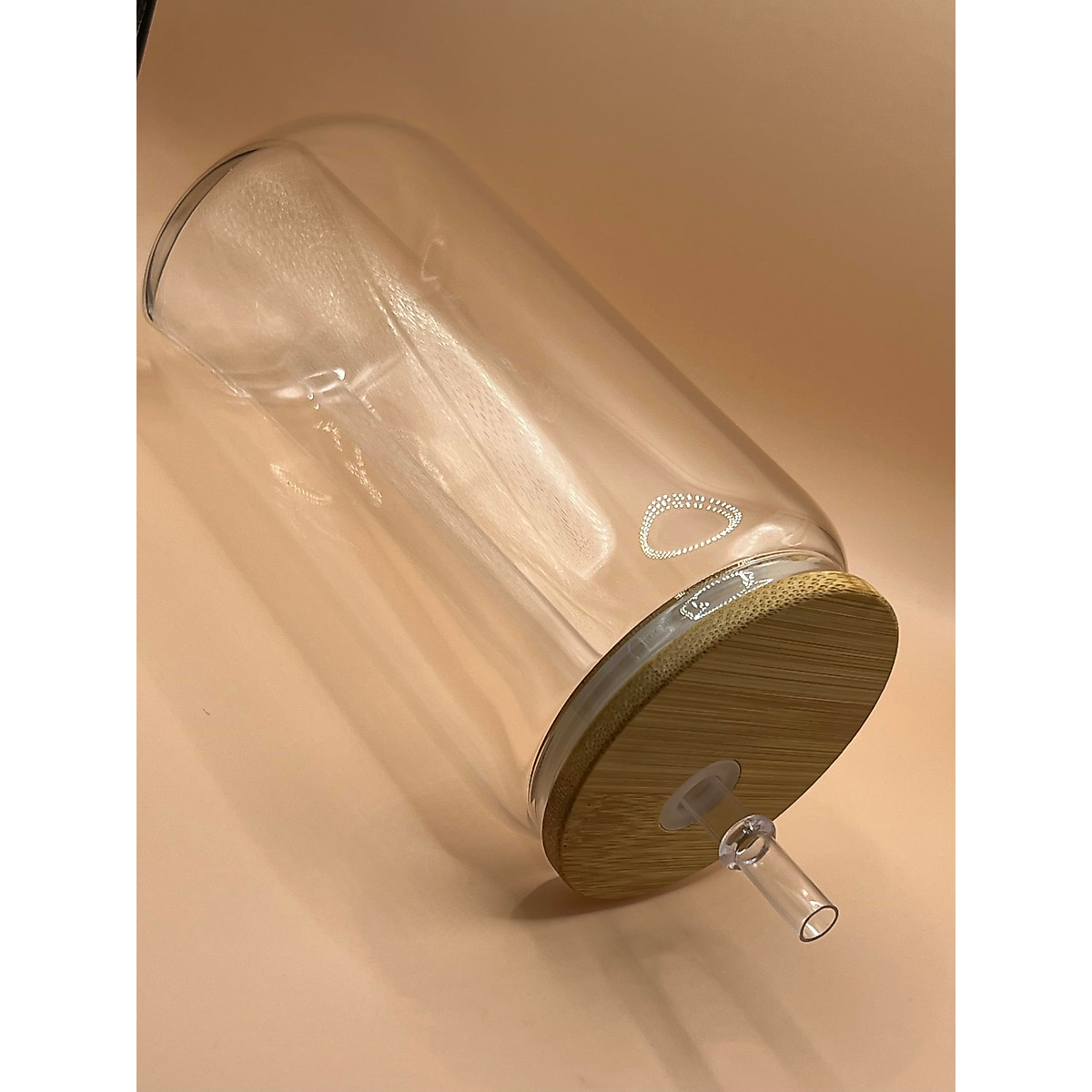 Clear Glass Tumbler Cup with Bamboo Lids and Straw Beer Drinking Can Ice Coffee Glass Mason Jar Tumbler Bridesmaid Gifts 16oz Glasses for Tea Water shower holiday gift sublimation