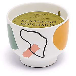 Paddywax Wabi Sabi Artisan Hand-Poured Scented Candle, 12-Ounce, Sparkling Bergamot