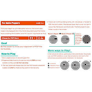 OZZEVO Branded Premium Quality Fidget Toys Kids Toys for Girls Push Pop Bubble Fidget Sensory Toy for Anxiety Relief Items Stress Toys for Boys and Girl (4 Pack Rainbow)