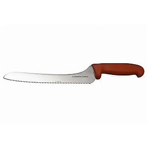 Columbia Cutlery Red Offset Bread Knife -"Sandwich Knife" - 9" Blade