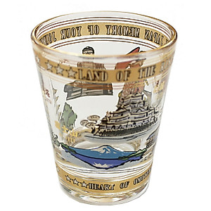 CHDENUO Sudopo GUNCENG Collectible Shot Glass Japanese Sightseeing Memory Design