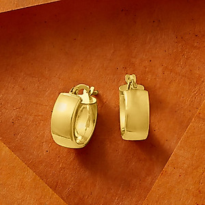 Ross-Simons Italian 14kt Yellow Gold Huggie Hoop Earrings