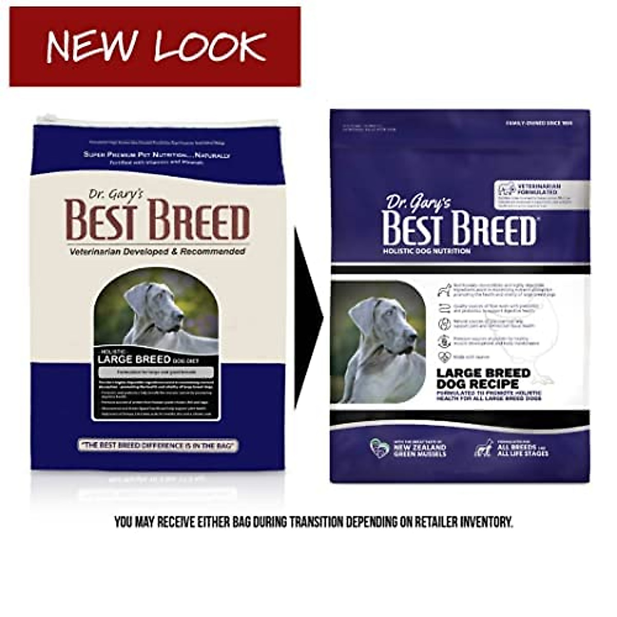 Best Breed Dr. Gary's Large Breed Dog Diet Made in USA [Natural Dry Dog Food] - 13lbs, Dark Brown (7-53182-95270-3)