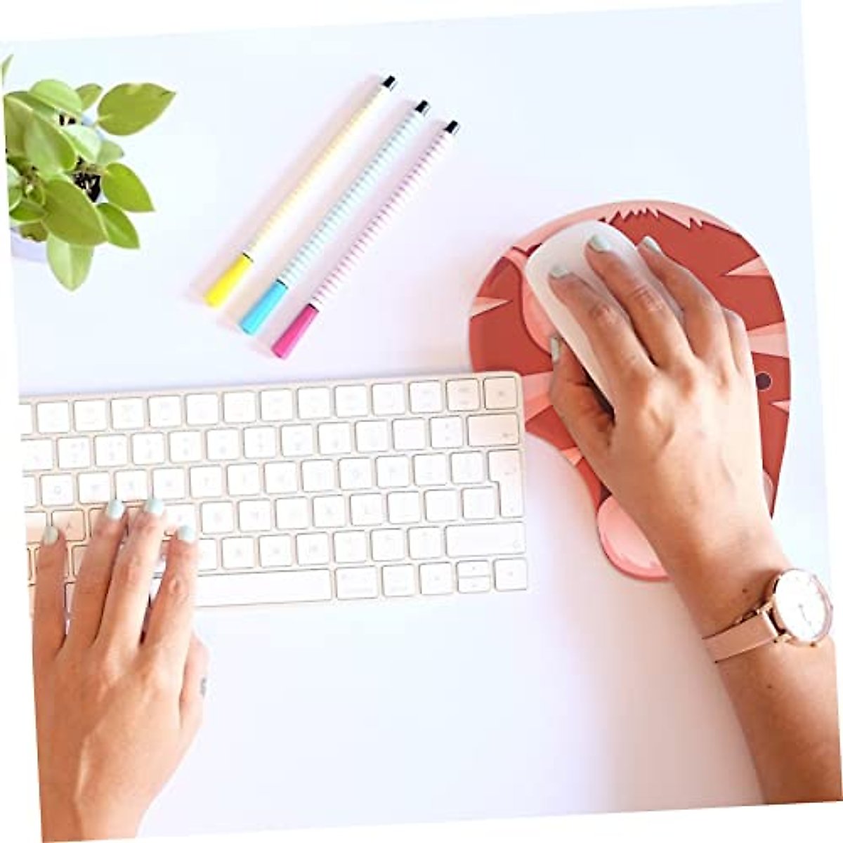 Ciieeo 1pc Wrist Mouse Pad Anti- Slip Pad Pads Computer Pads Gel Wrist Rest for Keyboard Silicone Table Mats Mouse Pad for Laptop Mouse Mat Mouse Pad with Wrist Support Lovely Mouse Pads