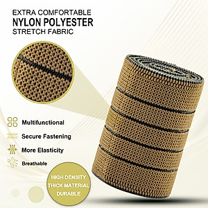 Elastic Bandage Spare Parts Wrap Elastic Wrap Strape Band Straps Banda Elastica Lipo Pad Band Beauty Machine Accessories 3 Size 10 pcs Tan Elitzia