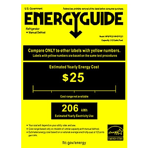 1256 Compact Refrigerator 3.2 Cu.Ft, 2-Door Mini Fridge With Freezer, Energy Saving, LED Inside, Low Noise, Upright Fridge Suitable For Apartment, Office Or Dorm-MVSFD321