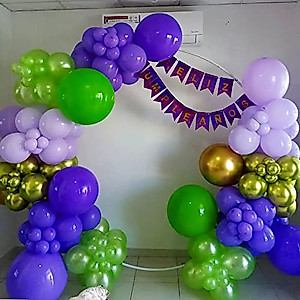 111 pcs Tiana Princess Balloons Arch Garland Party Decoration Frog Balloon Party Supplies for Princess Favor Theme Birthday Party Decorations