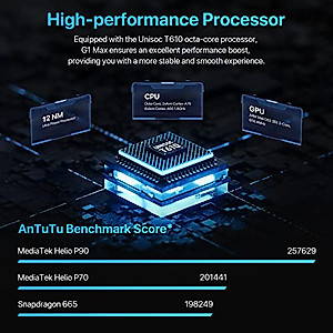 UMIDIGI Cell Phone G1 MAX, Android12 Unlocked Smartphone, Dual Sim 4G LTE Mobile Phone, 128GB/256G Expandable, 6.52" HD+ Night Mode，5150mAh, GSM Unlocked Phone