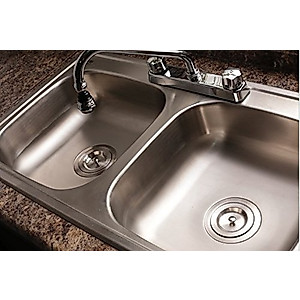 Coflex Extra Deep Cup Sink Basket Strainer with Sealing Lid, 304 Stainless Steel, Brushed Nickel Finish