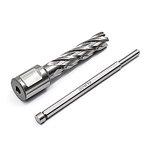 Annular Cutter JESTUOUS 3/4 Inch Weldon Shank 1/2 Cutting Diameter 2 Cutting Depth with Pilot Pin Slugger Bits Two Flat HSS Kit for Magnetic Drill Press,1 Piece