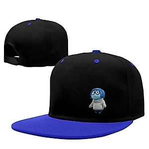 Custom New Personalized Inside 2015 Out Sadness Character Trucker Hats RoyalBlue
