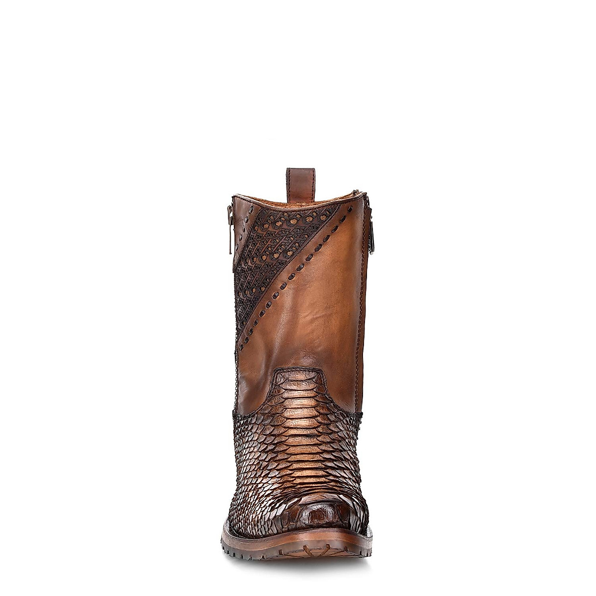 Cuadra Men's Boot in Genuine Python Leather and Bovine Leather with Zipper, 2T1EPH, Size 11
