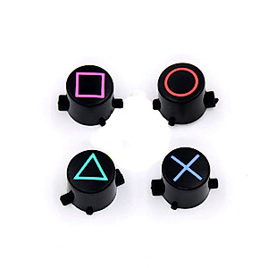 Replacement Full Button L1 R1 L2 R2 Trigger Buttons ABXY Button Controller Repair for Sony Playstation 4 PS4 1000 1100 Controller