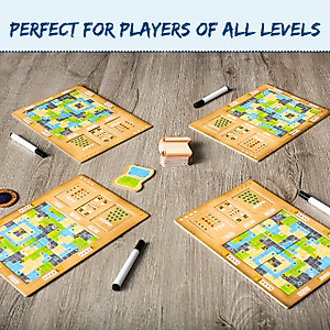 Ravensburger Explorers – an Easy to Learn Flip and Write Strategy Game for Ages 8 and Up