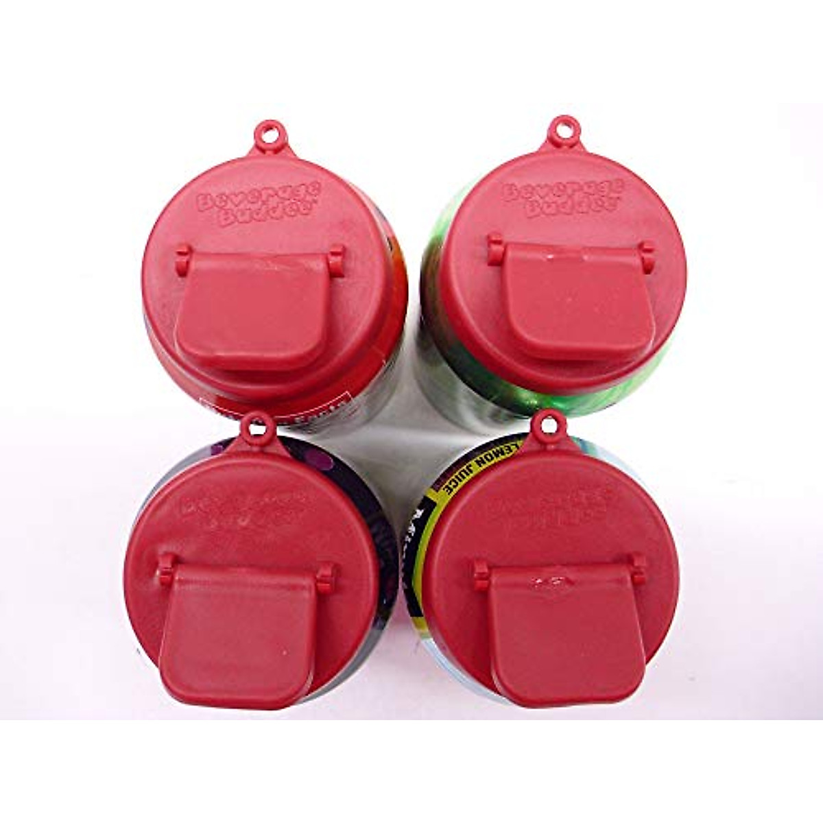 Beverage Buddee Can Cover - Best Can Cover For Standard Size Soda/Beer/Energy Drink Cans - Made In The USA - BPA-PCB Free - 4 pack (Red)