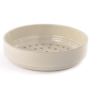 BergHOFF Ron Stock Pot Stoneware Steam Tower Insert, White