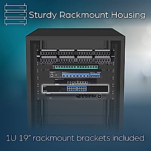 TRENDnet 16-Port Gigabit Switch, TEG-S17, 16 x Gigabit RJ-45 Ports, 32Gbps Switching Capacity, Fanless Design, Metal Enclosure, Internal Power Supply, Lifetime Protection, Black