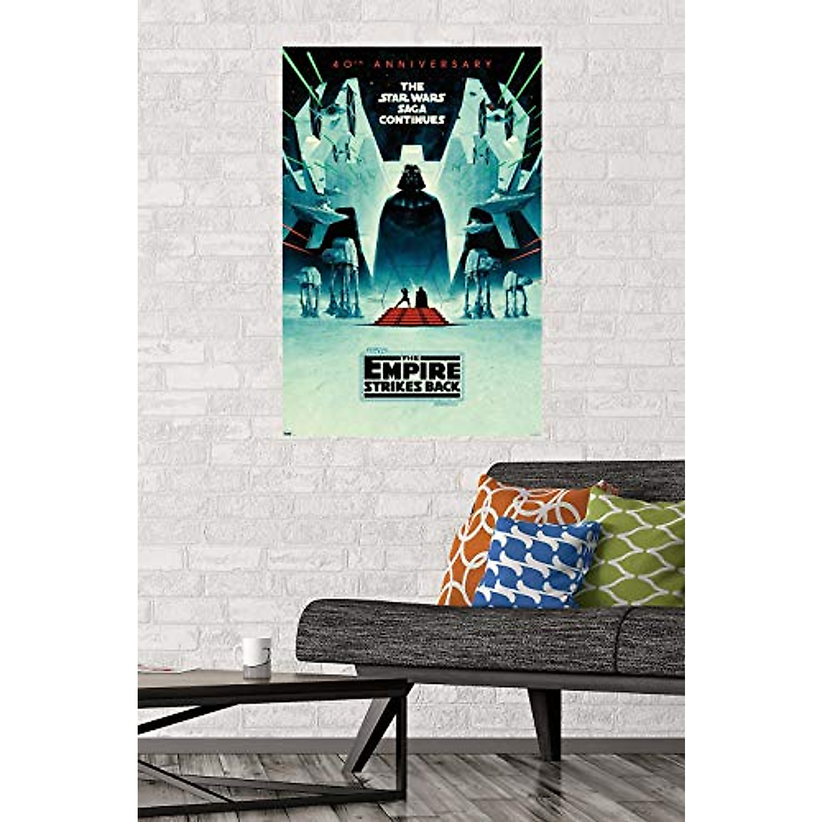 Trends International Star Wars: The Empire Strikes Back - 40Th Anniversary Wall Poster, 22.375" x 34", Premium Unframed Version