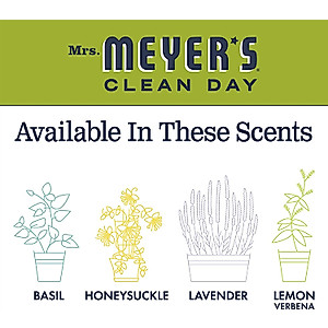 MRS. MEYER'S CLEAN DAY Liquid Dish Soap Refill, Biodegradable Formula, Lemon Verbena, 48 Fl Oz. (Pack of 2)