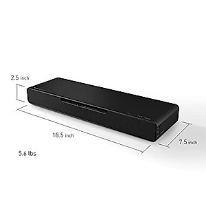 Panasonic SoundSlayer Dolby Atmos Soundbar for TV with Built-in Subwoofer, Small Home Audio Bluetooth-Enabled Speaker, Hi-Res Sound (SC-HTB01),Black