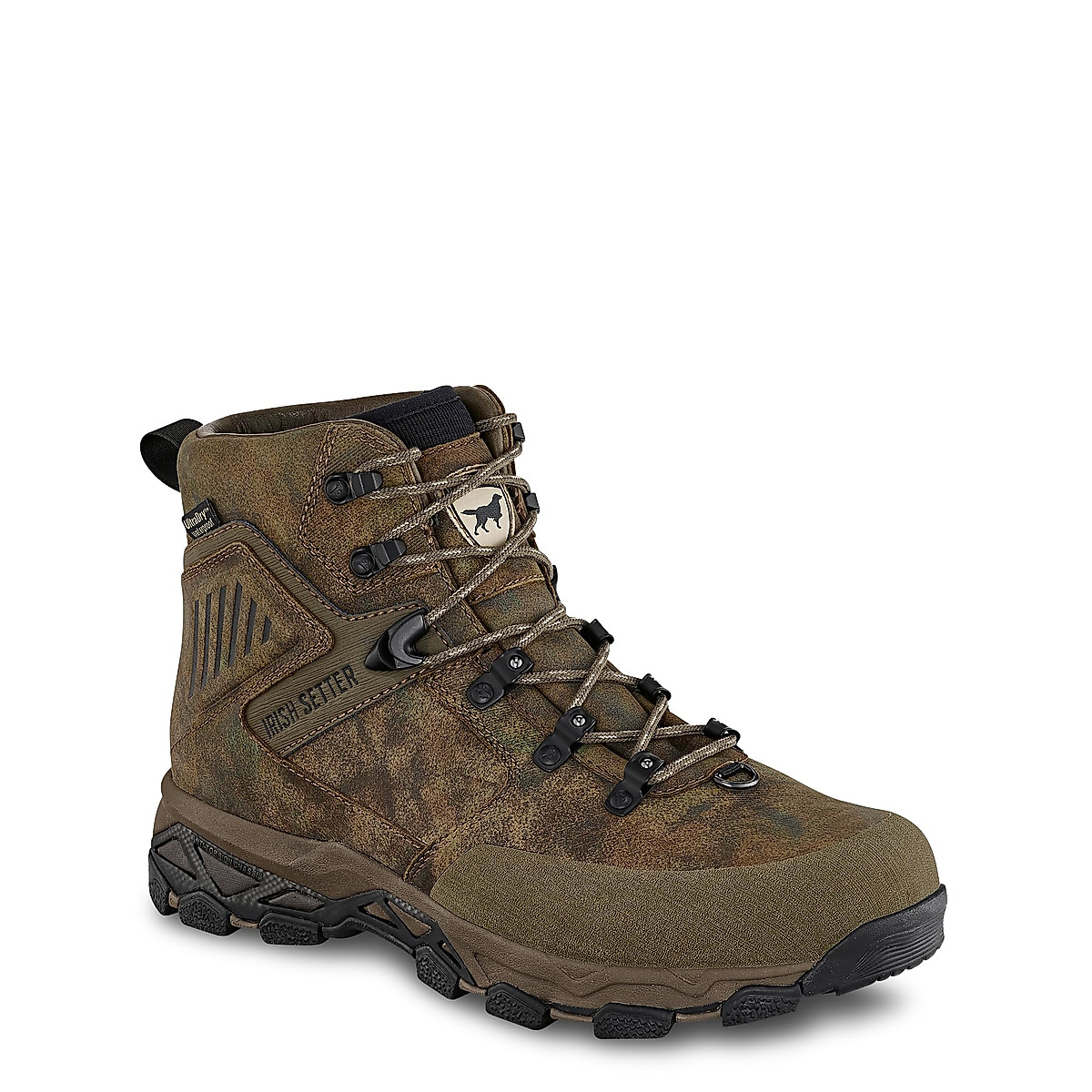 Irish Setter, Pinnacle, Men’s, 7", Waterproof, Hunting Boot, Earth Field Camo, 11 EE (Wide)