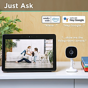 iHome Insight Smart Indoor Camera, Wi-Fi Camera with 2-Way Audio, Night Vision, Motion Alerts, Compatible with Alexa and Google Home, 2 Pack