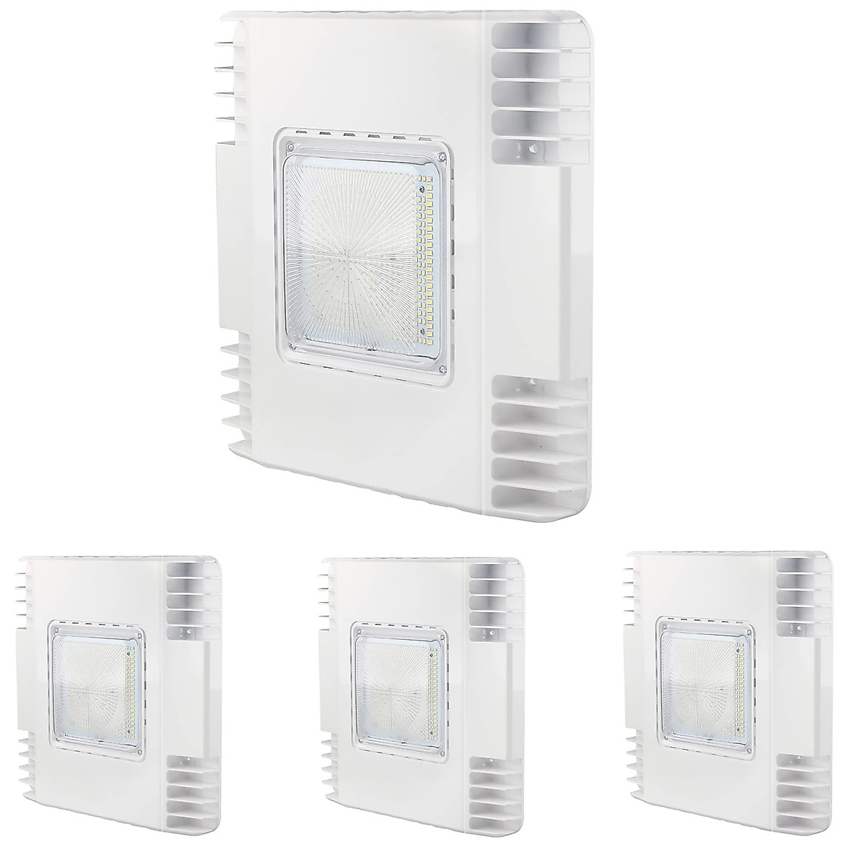 150W LED Gas Station Canopy Light, 5700K 21000LM Ultra Bright Surface Mount LED Garage Shop Ceiling Light (600W HID/HPS Equivalent), Commercial Canopy Lighting 90-277V IP65 UL & DLC Listed (4-Pack)