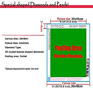 RuBos DIY 5D Diamond Painting, Special Crystal Rhinestones, Mandala Moon Sun, Diamond Paintings Art Gem Triptych Multi Picture Paint with Pearl by Number Kits for Adults Wall Decor