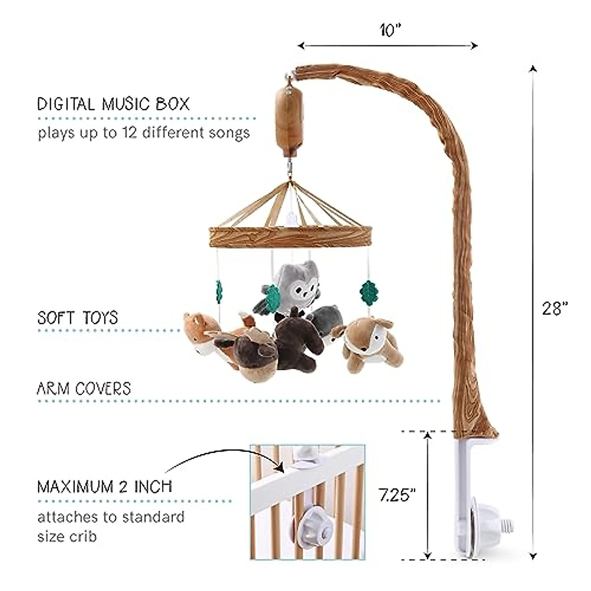 The Peanutshell Woodland Crib Mobile