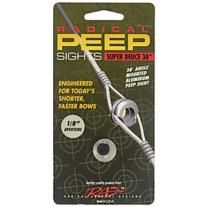 Radical Archery Designs RAD Super Deuce 38 Peep Sight Black 1/4 in.