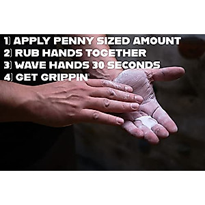 Grip Glu Liquid Chalk Pro Grade - enhanced grip for deadlifting, weightlifting, powerlifting, gymnastics, rock climbing, crossfit, track and field