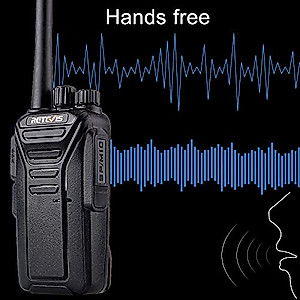 Retevis RT27 Walkie Talkies for Adults,Rugged 2 Way Radio Rechargeable,VOX Hands Free Emergency Alert Heavy Duty,Portable FRS Two-way Radios,for Healthcare,Education,Government(5 Pack)