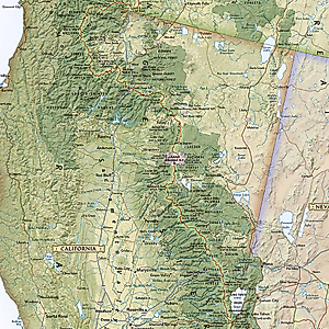 National Geographic Pacific Crest Trail Wall Map Wall Map - Laminated (18 x 48 in) (National Geographic Reference Map)
