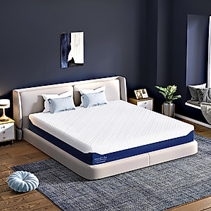 SogesSleep Queen Mattress, 12 Inch Green Tea Gel Memory Foam Mattress Queen, Cooling Gel Infused Mattress for Pressure Relief, Bed in a Box CertiPUR-US Certified & Fiberglass Free, Washable Cover