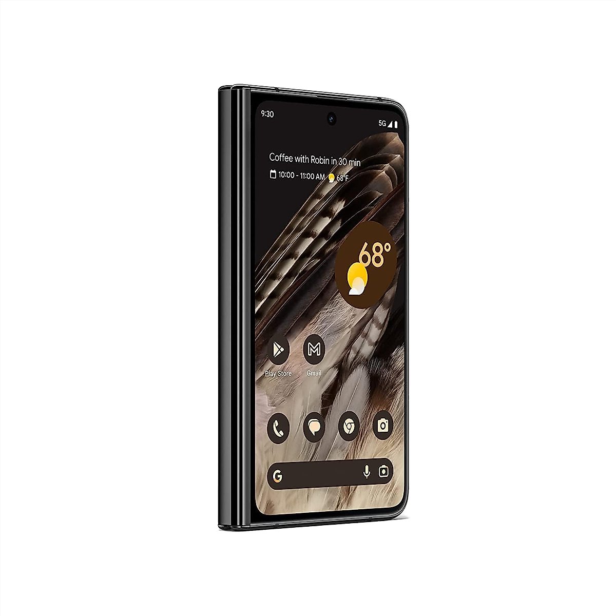 Google Pixel Fold Unlocked Android 5G Smartphone Dual Sim (Single sim+ Esim) 12GB + 512GB Storage US Version Model G9FPL - US Warranty (Ships After 07/03) (Obsidian)