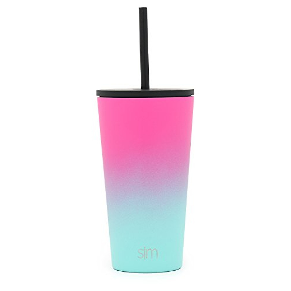 Simple Modern Classic Insulated Tumbler with Straw and Flip Lid - Stainless Steel Water Bottle Iced Coffee Travel Mug Cup 16oz (470ml) Ombre: Sorbet