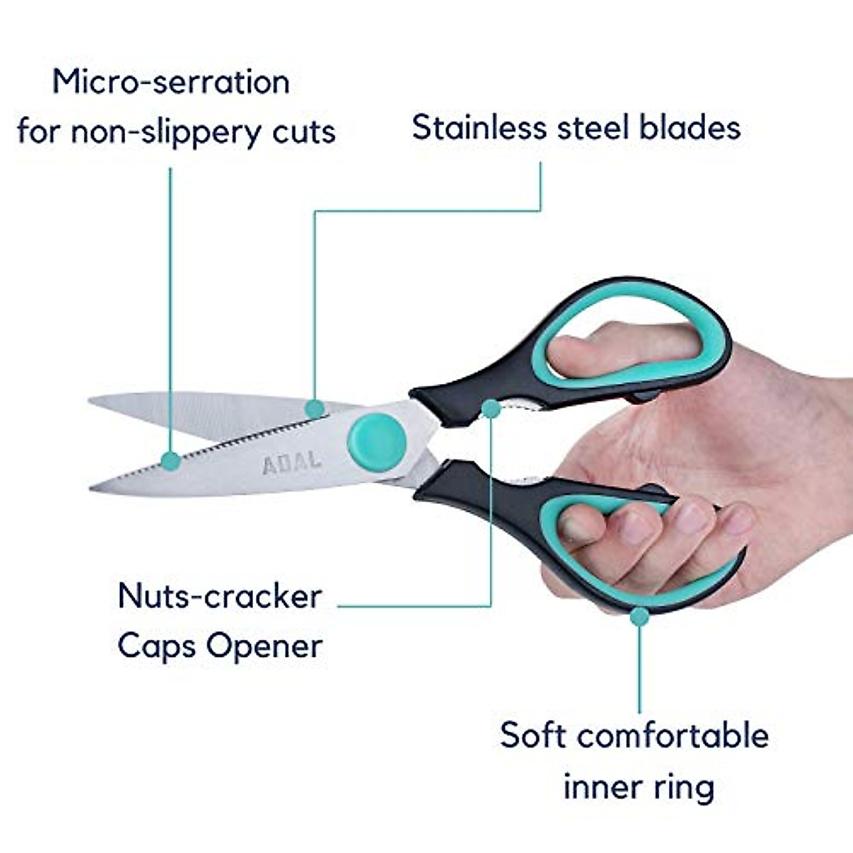 Mr. Pen- Kitchen Scissors, Kitchen Shears, 8 Inch Food Scissors, Kitchen Scissors Dishwasher Safe, Meat Scissors, Utility Scissors, Scissors Kitchen, Cooking Scissors, Meat Cutting Scissors